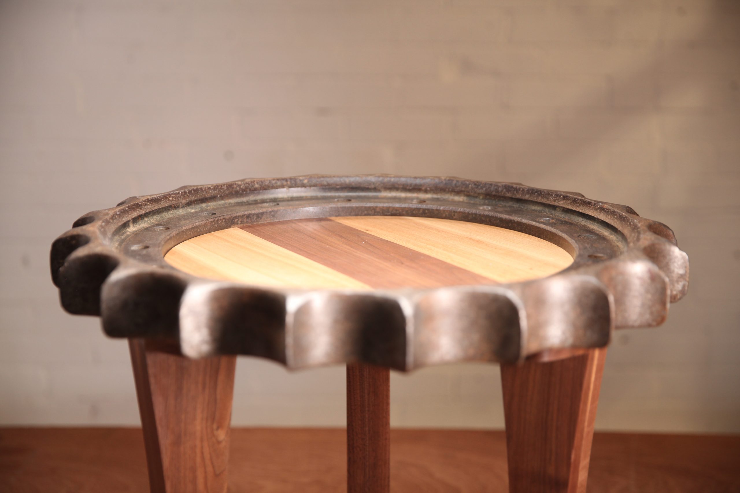 Cog Table (elegant leg) - SOLD - Workshop 74