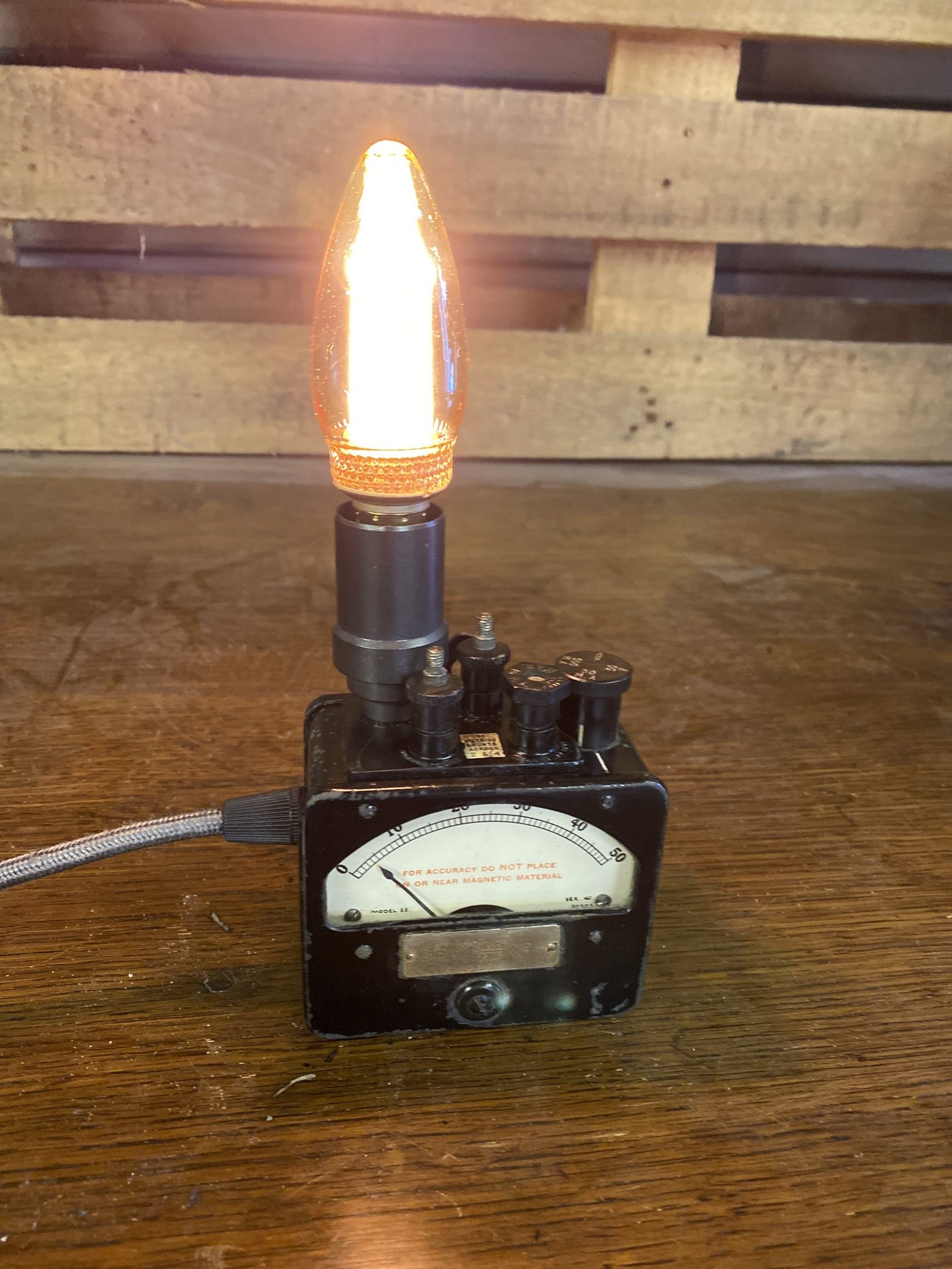 GPO Volt Meter Lamp - SOLD - Workshop 74