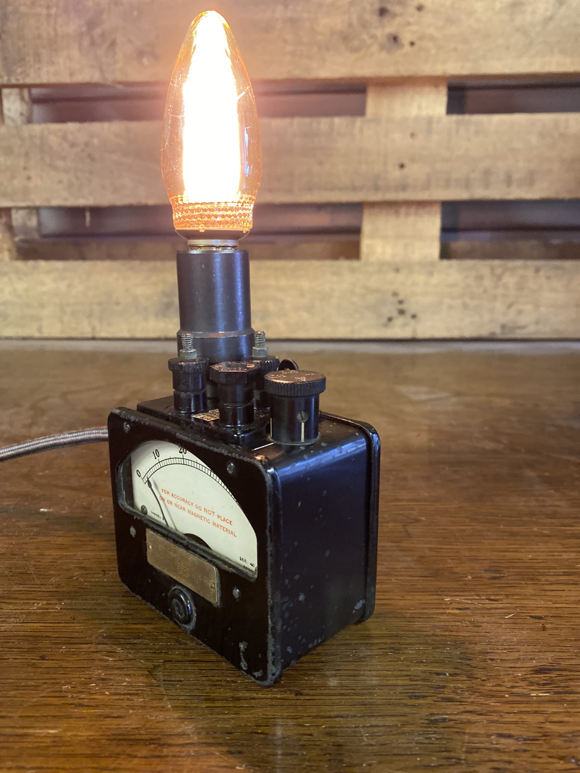 GPO Volt Meter Lamp - SOLD - Workshop 74
