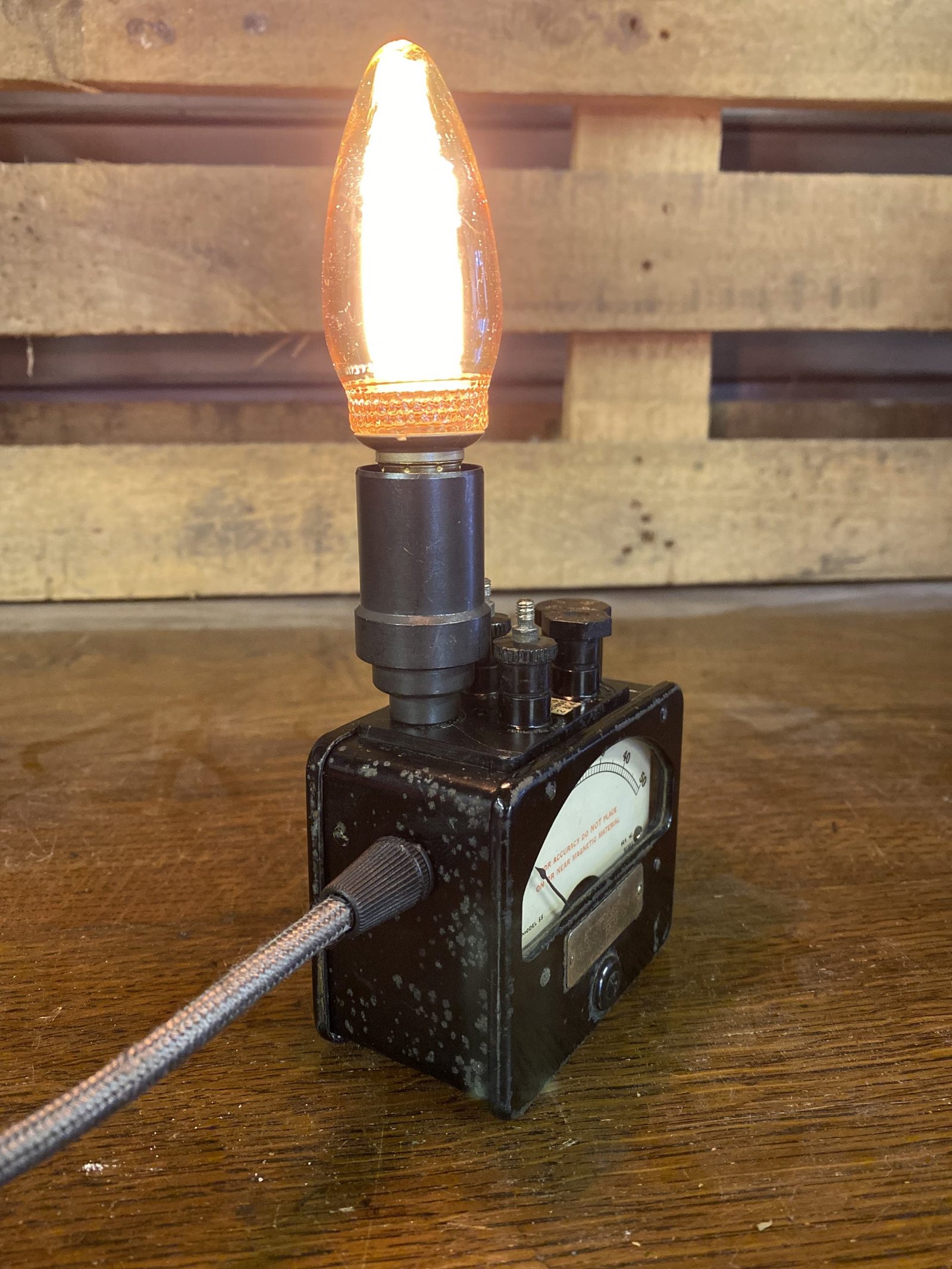 GPO Volt Meter Lamp - SOLD - Workshop 74