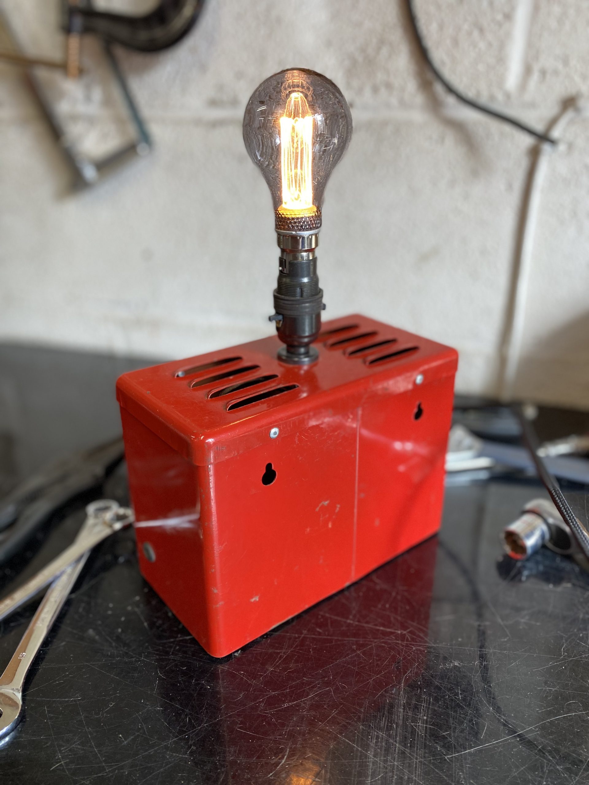 VAB Battery Charger Lamp - SOLD - Workshop 74